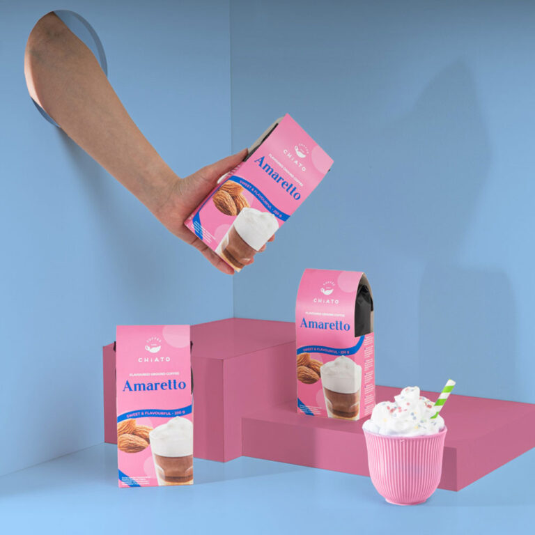 Amaretto-flavoured ground coffee CHiATO Amaretto, 250 g - Comity Shop